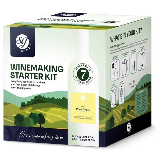 SG Wine 6 Bottle Wine Making Starter Kits