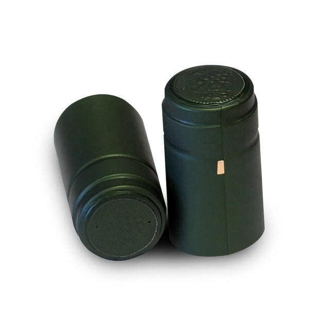 PVC Shrink Caps - Metalic Green (30 Pack)