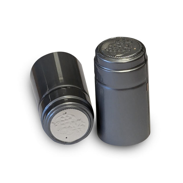 PVC Shrink Caps - Silver (30 Pack)