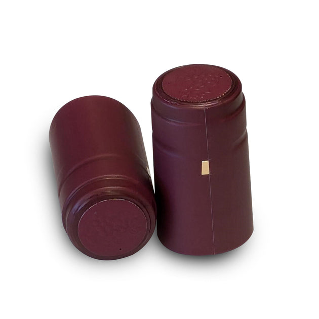 PVC Shrink Caps - Dark Red (30 Pack)