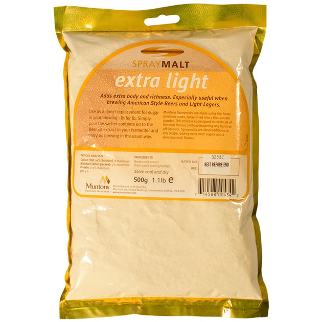 Muntons Foil Pack Spraymalt Medium 500g 1 Muntons Spraymalt EXTRA DARK ...