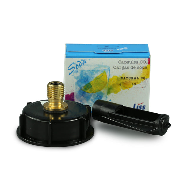 2" PD Home Brew Pressure Barrel Cap with Pin Valve, Bulb Holder & 10 x