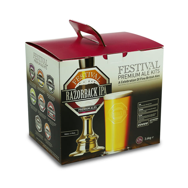 Festival 40 Pint Home Brew Beer Kit - Razorback India Pale Ale