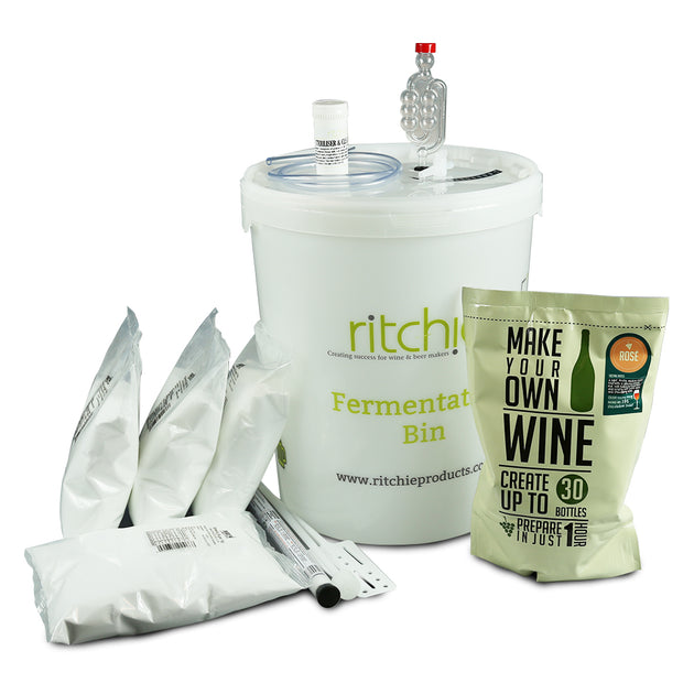 Make Your Own 30 Bottle Rose Wine Starter Kit